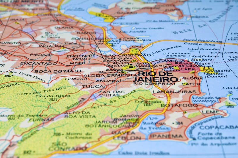 Aerial View of Rio De Janeiro Stock Image - Image of aerial, view: 14561969