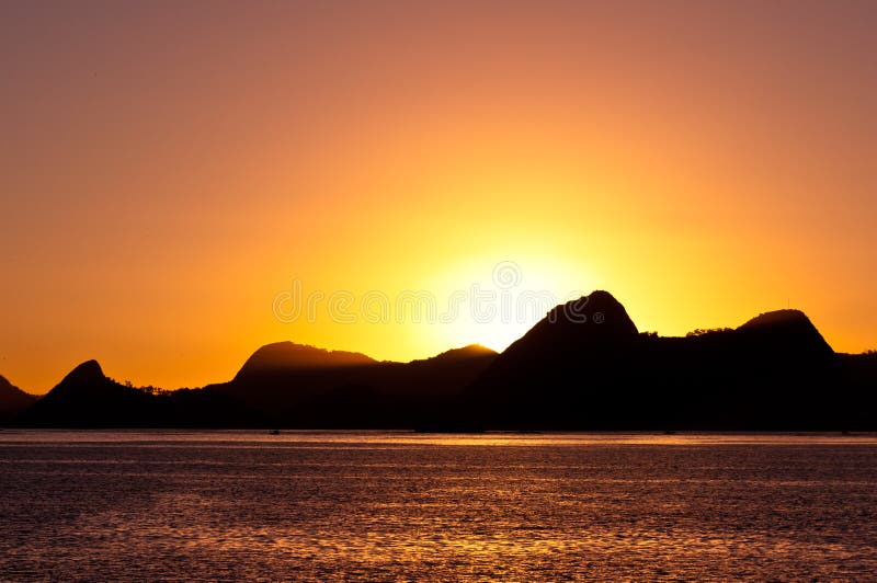 Midnight sun stock photo. Image of night, mountain, golden - 2238832