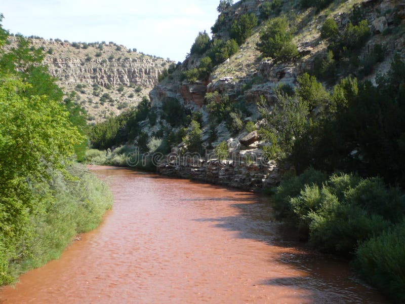 Rio De Pecos Em Anton Chico New Mexico Imagem de Stock - Imagem de ...