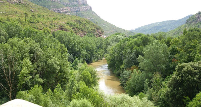 Rio Lobregat No Delta Del Llobregat Em El Prat Del Llobregat Barcelona ...