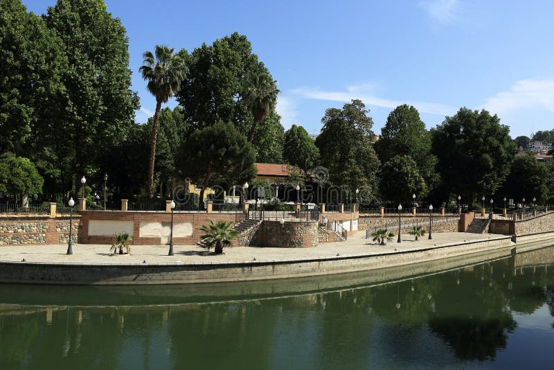 Rio Genil, the Architecture of the Old Houses, Granada, Spain Stock ...