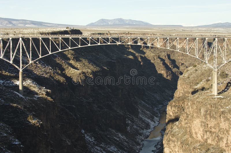 Rio Grande Gorge Bridge stock photo. Image of gorge, suspension - 8354470