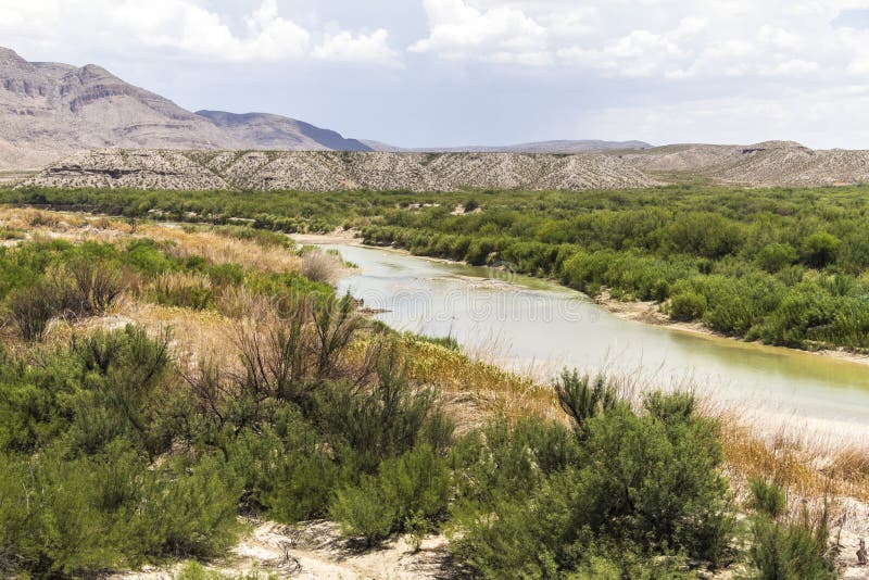 Rio Grande Natural Border, Texas Stock Photo - Image of cliff, mountain ...