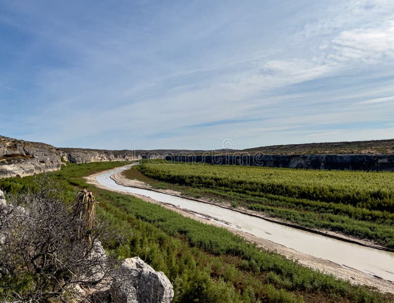 Rio Grande River in Texas stock image. Image of border - 249975941
