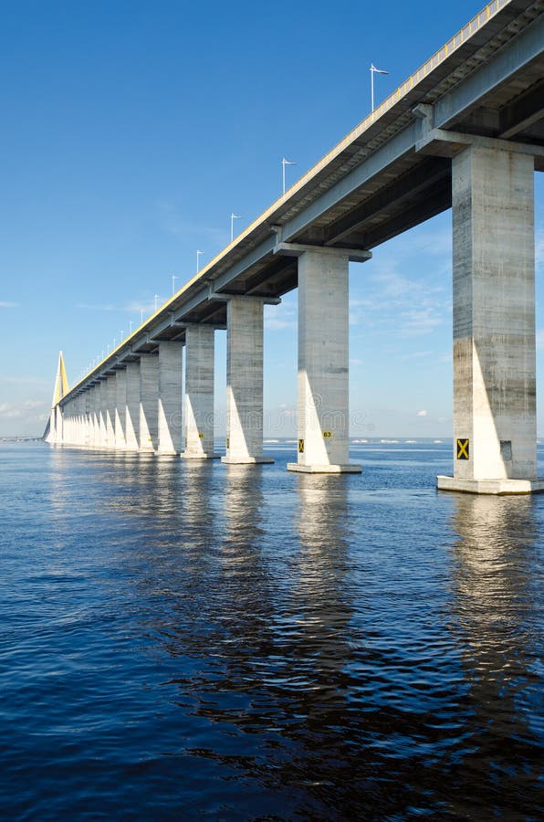 Rio Negro Bridge stock photo. Image of bridge, amazonas - 25853876