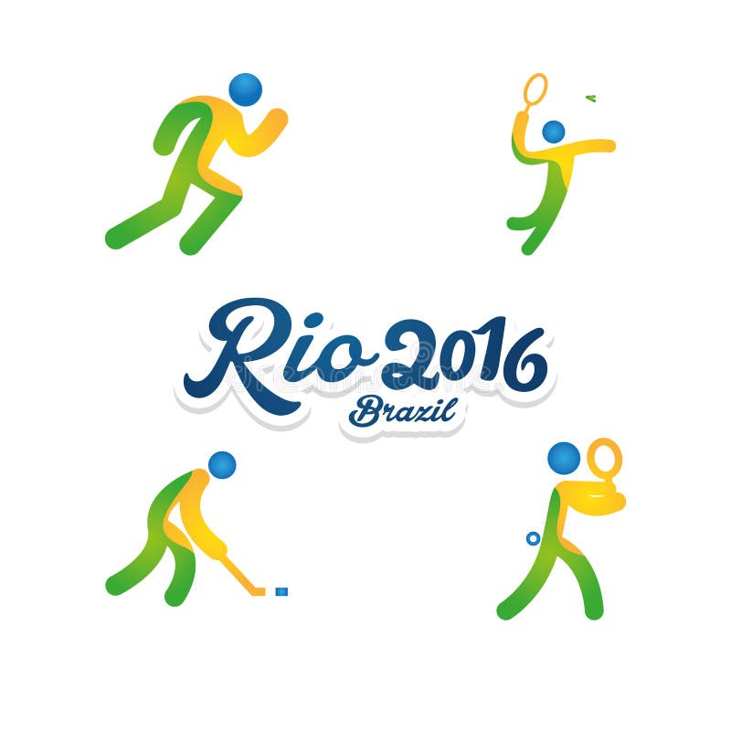 Rio 2016 stock illustration. Illustration of design, idea - 68893965