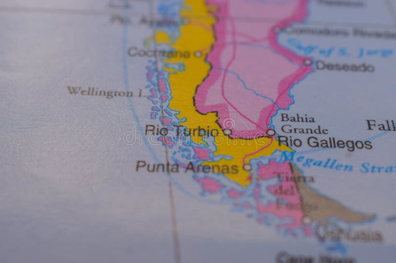 Rio Turbio on the World Map-Geo Political Map Stock Photo - Image of ...