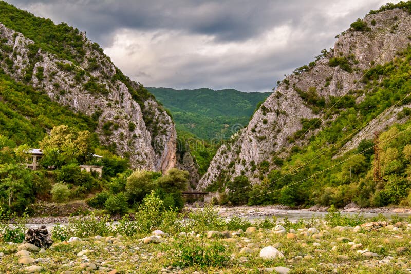 Rioni river canyon stock photo. Image of natural, forest - 38381958