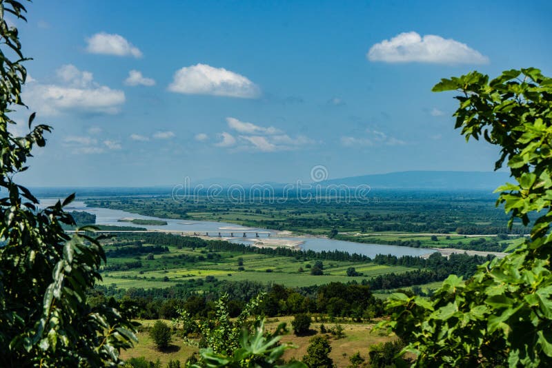 Rioni River View from the Road To Mountain Part of Guria Stock Photo ...