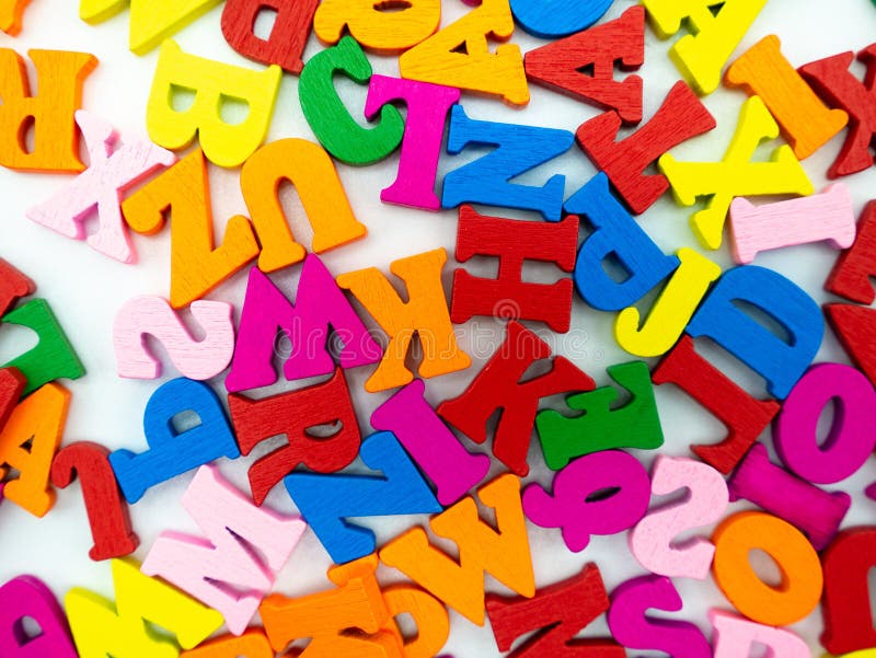 Rios de letras coloridas imagem de stock. Imagem de letra - 144168985