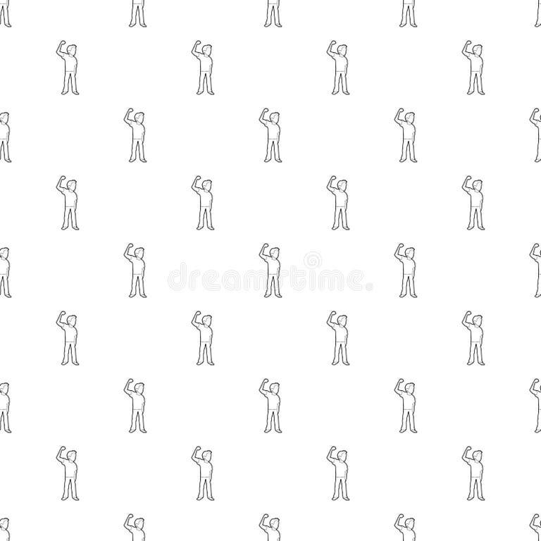 Riot of Man Pattern Vector Seamless Stock Vector - Illustration of ...