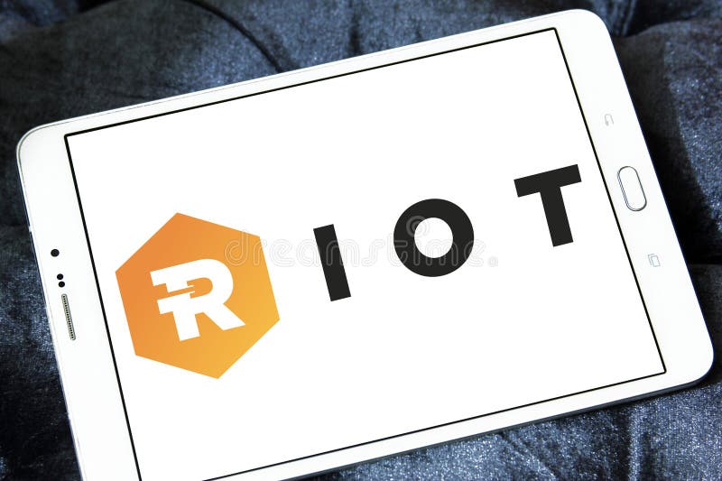 Riot Platforms Bitcoin Mining Company Editorial Stock Image - Image of ...
