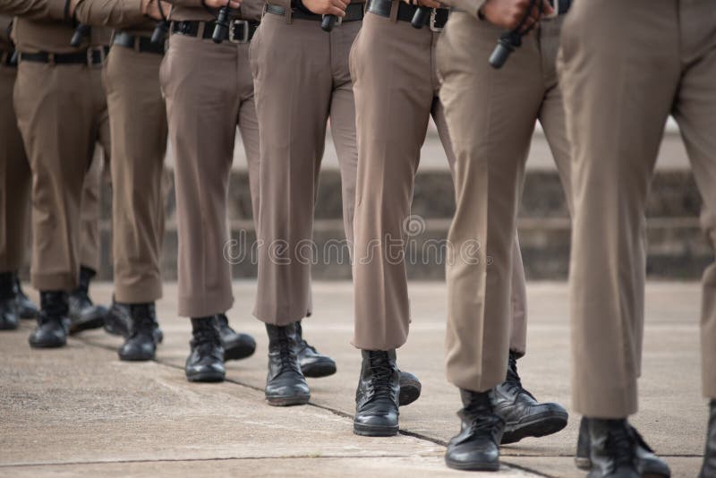 Riot Police Control the Crowd Stock Image - Image of crime, political ...