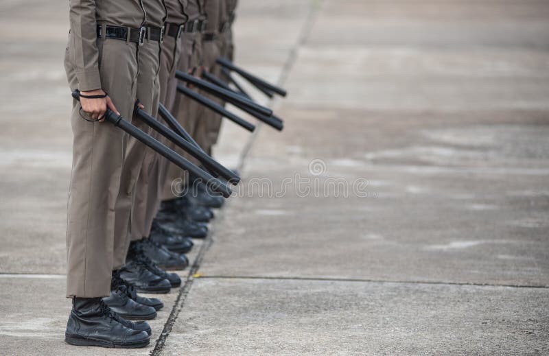 Riot Police Control the Crowd Stock Photo - Image of enforcement ...