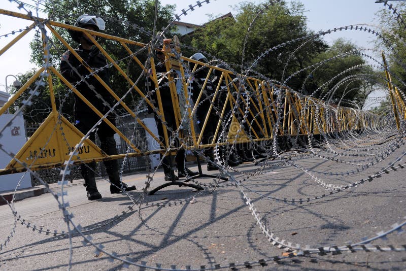 Riot Police Rest at Government House Editorial Image - Image of high ...