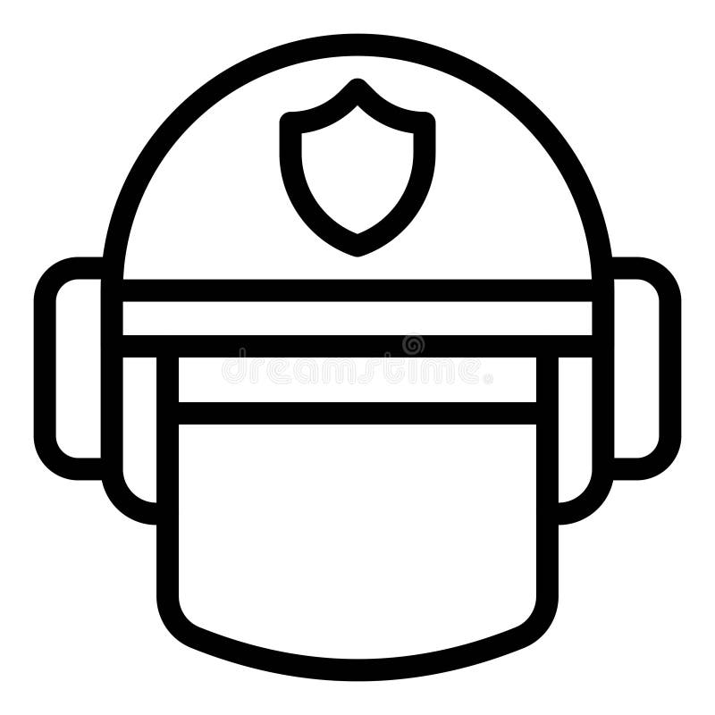 Riot Protection Helmet Icon, Protest Related Vector Stock Vector ...