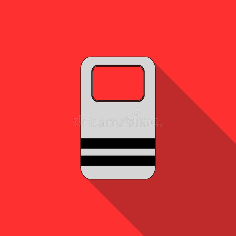 Riot Shield Icon, Flat Style Stock Vector - Illustration of icon, power ...