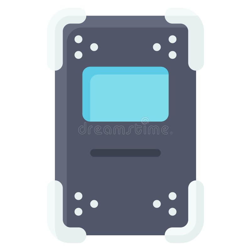 Riot Shield Icon, Protest Related Vector Stock Vector - Illustration of ...