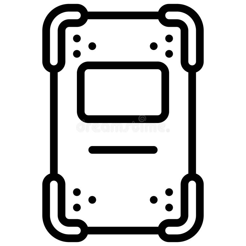 Riot Shield Icon, Protest Related Vector Stock Vector - Illustration of ...