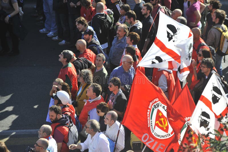 Riots in Rome - Italian Students Protest Editorial Stock Image - Image ...