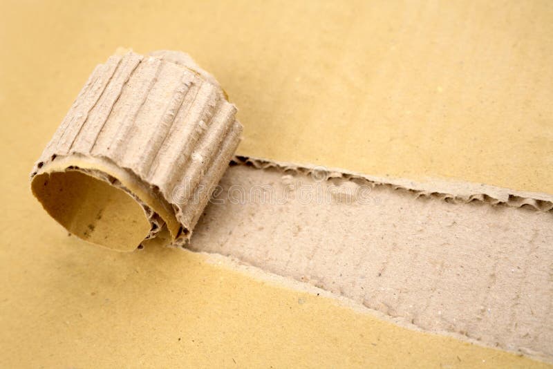 Rip in cardboard stock image. Image of tear, corrugated - 8871951