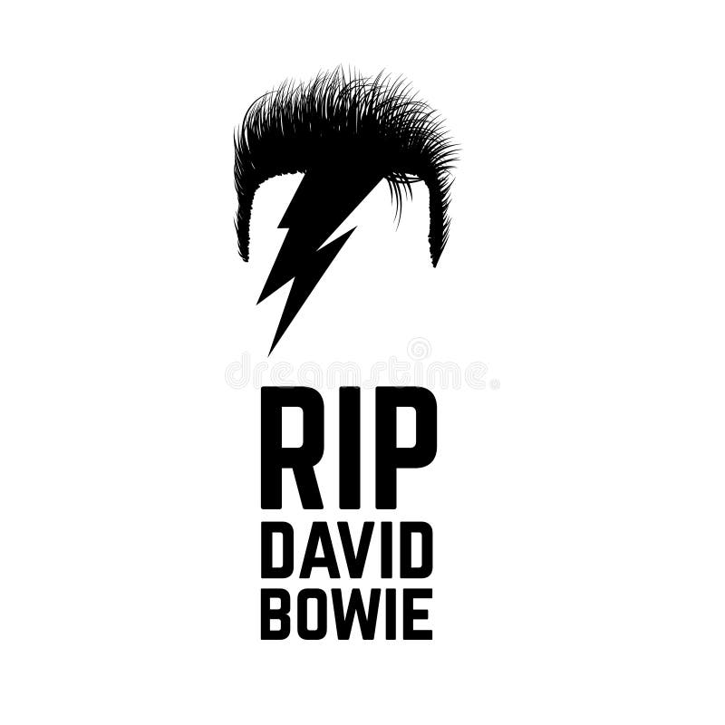 Rip David Bowie editorial image. Illustration of flat - 64926000