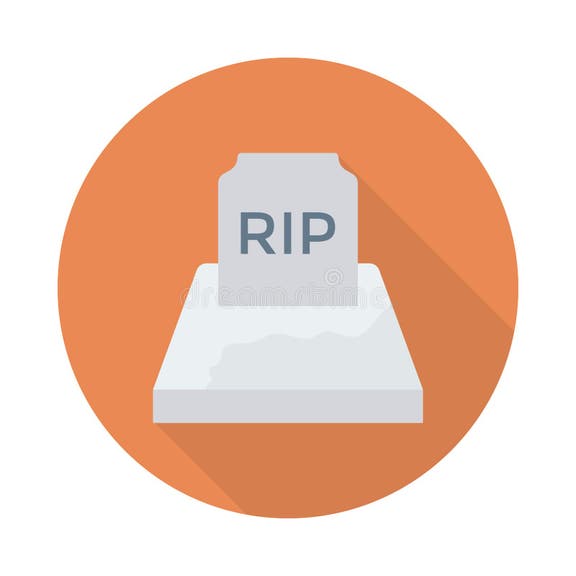 Rip stock vector. Illustration of circle, deadly, coffin - 102175056