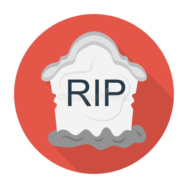 Rip flat color icon stock illustration. Illustration of drawing - 162379957