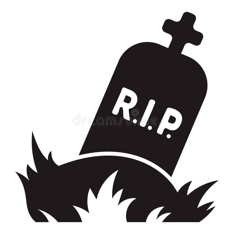 Rip Grave Icon, Simple Style Stock Vector - Illustration of deadly ...
