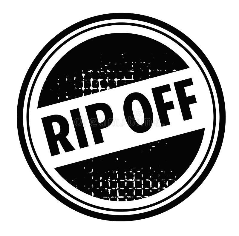 Rip Off Advertising Sticker Stock Vector - Illustration of education ...
