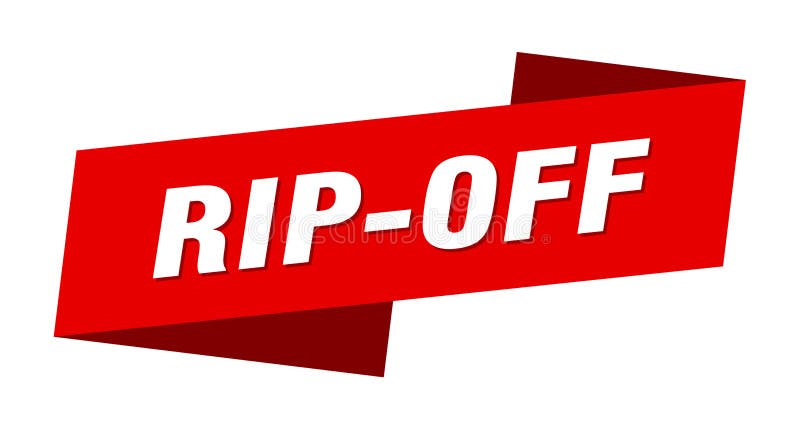Rip-off Banner Template. Rip-off Ribbon Label Stock Vector ...