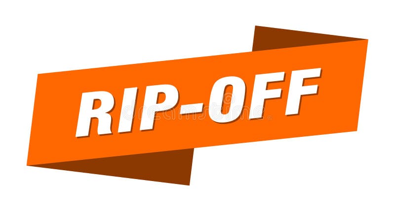 Rip-off Banner Template. Rip-off Ribbon Label Stock Vector ...