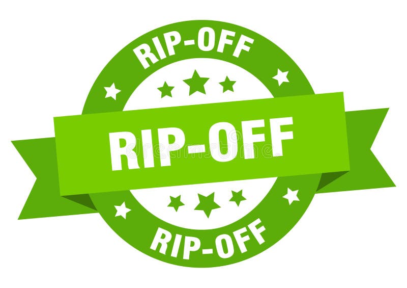 Rip-off Round Ribbon Isolated Label. Rip-off Sign Stock Vector ...