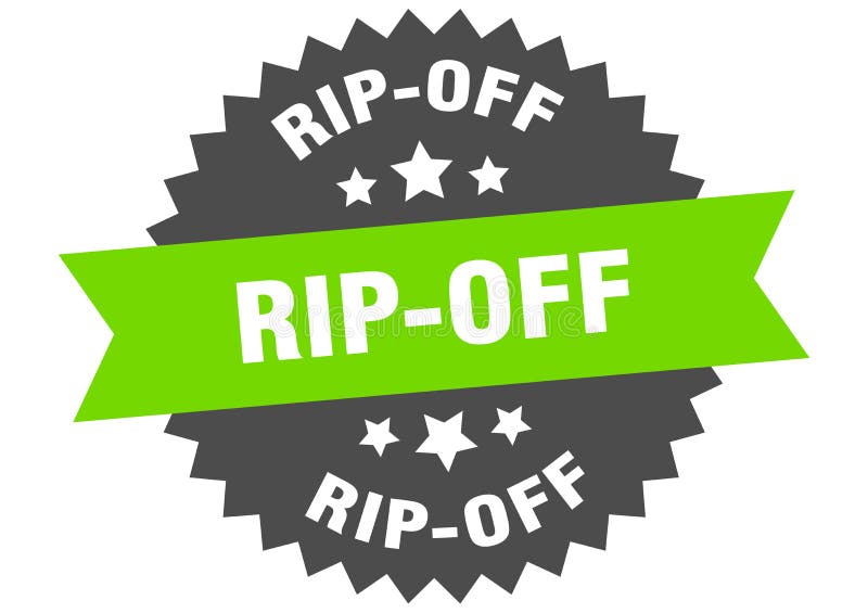 Rip-off Sign. Rip-off Circular Band Label. Rip-off Sticker Stock Vector ...