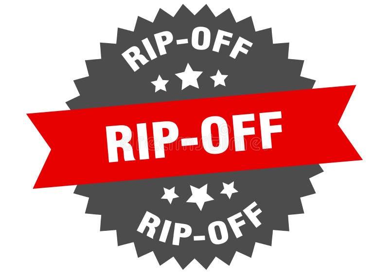 Rip-off Sign. Rip-off Circular Band Label. Rip-off Sticker Stock Vector ...