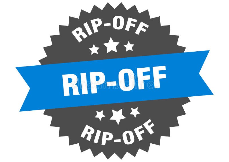 Rip-off Sign. Rip-off Circular Band Label. Rip-off Sticker Stock Vector ...