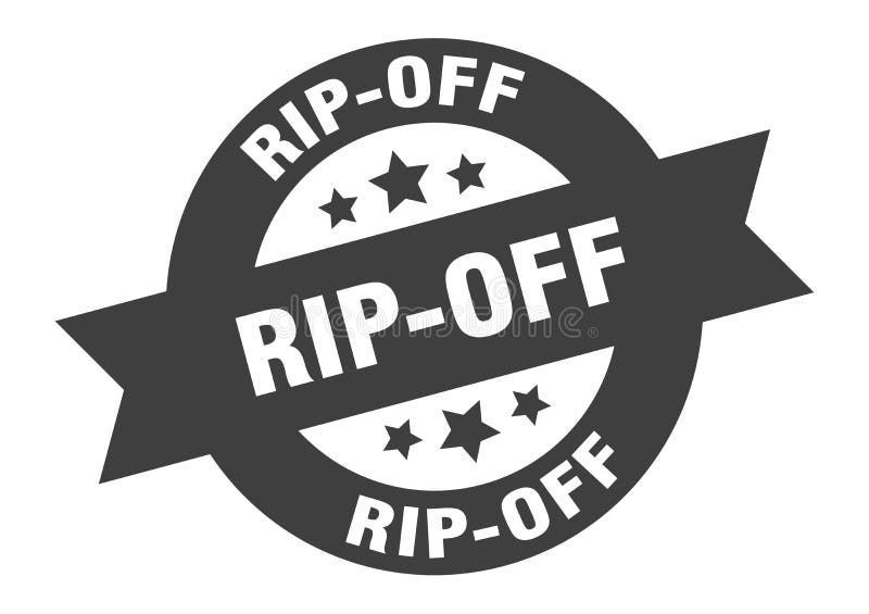 Rip-off Sign. Rip-off Round Ribbon Sticker Stock Vector - Illustration ...