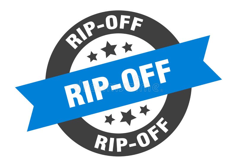 Rip-off Sign. Rip-off Round Ribbon Sticker Stock Vector - Illustration ...