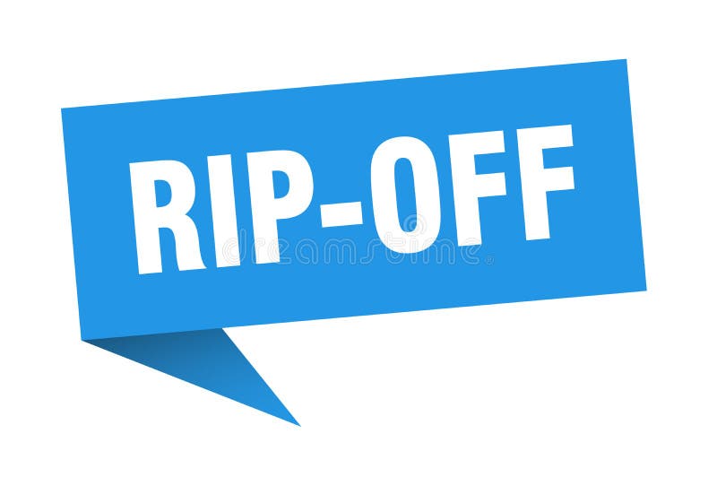 Rip-off Speech Bubble. Rip-off Ribbon Sign Stock Vector - Illustration ...