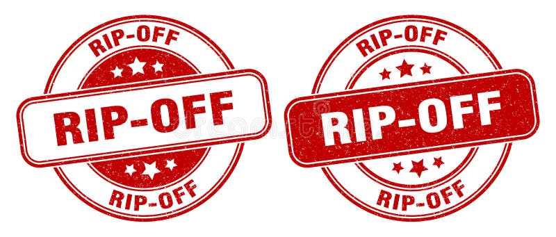 Rip-off Stamp. Rip-off Label. Round Grunge Sign Stock Vector ...