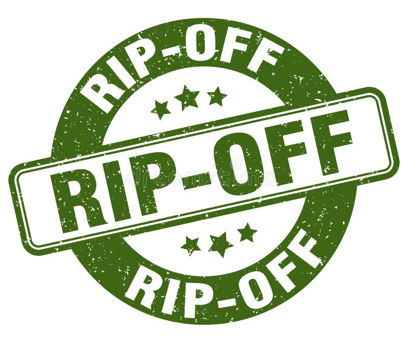 Rip-off Stamp. Rip-off Label. Round Grunge Sign Stock Vector ...