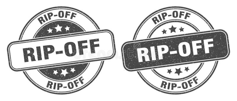 Rip-off Stamp. Rip-off Label. Round Grunge Sign Stock Vector ...