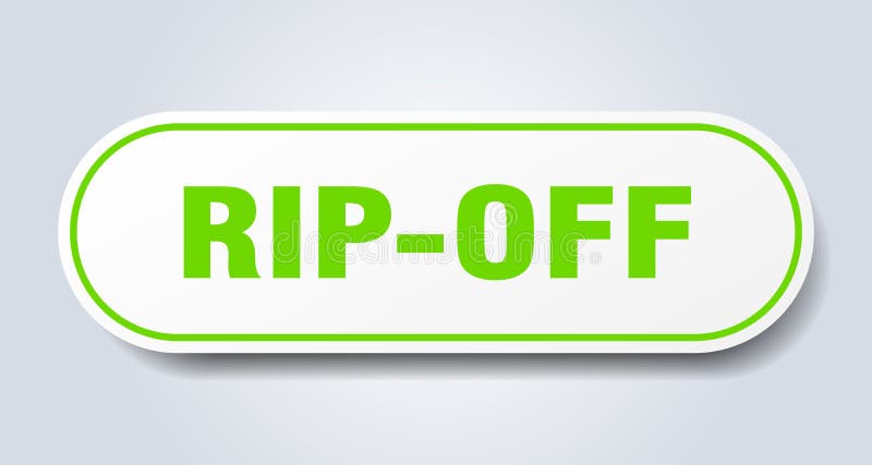 Rip-off sticker. stock vector. Illustration of sticker - 197147222