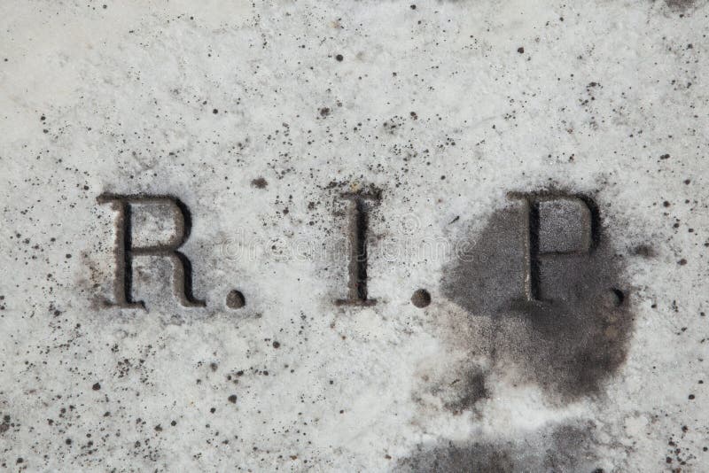 Rest in peace - RIP stock image. Image of bereaved, obituary - 34951107