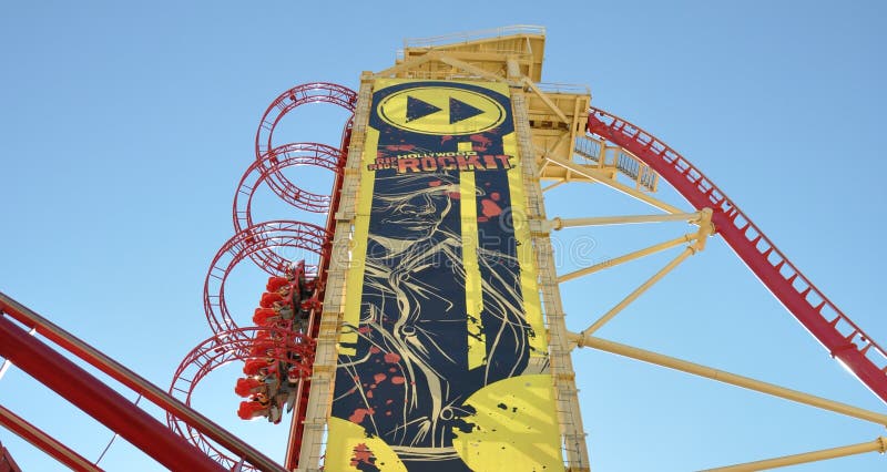 Rip Ride Rockit Roller Coaster Editorial Photo - Image of universal ...