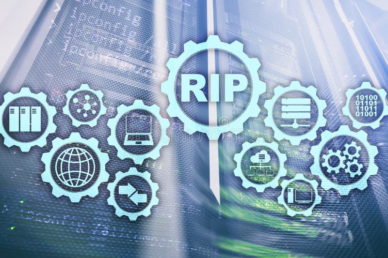 RIP Routing Information Protocol. Technology Networks Concept Stock ...