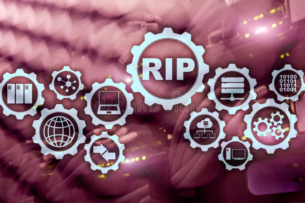 RIP Routing Information Protocol. Technology Networks Concept Stock ...