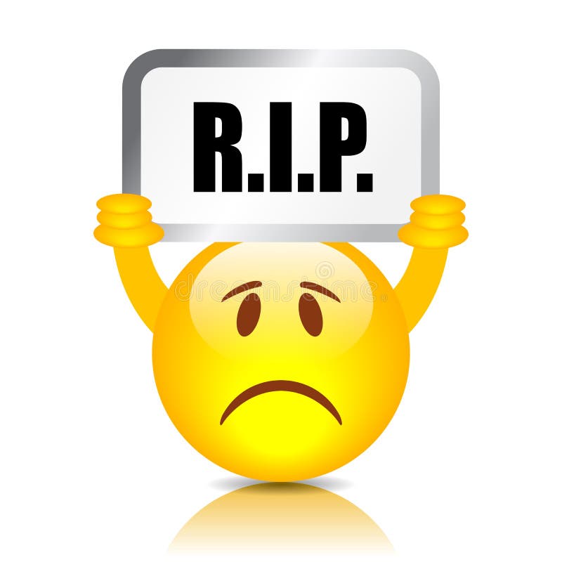 Rip Sad Vector Emoticon Illustration Stock Illustrations – 7 Rip Sad ...