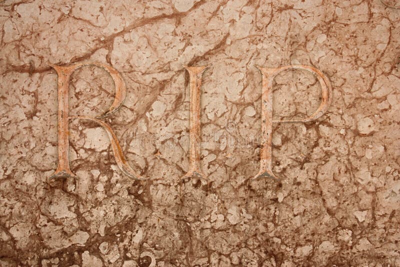 Rip sign stock image. Image of religious, peaceful, stonework - 15709815