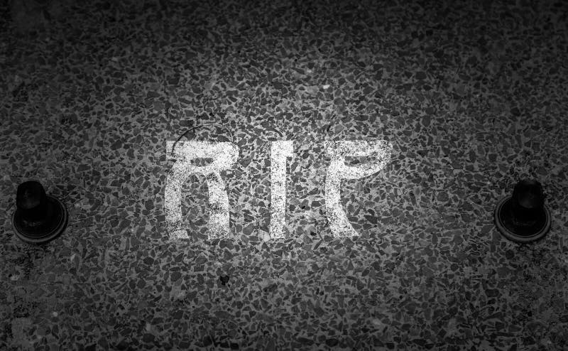 Rip sign on a grave stock image. Image of spooky, grave - 221055917